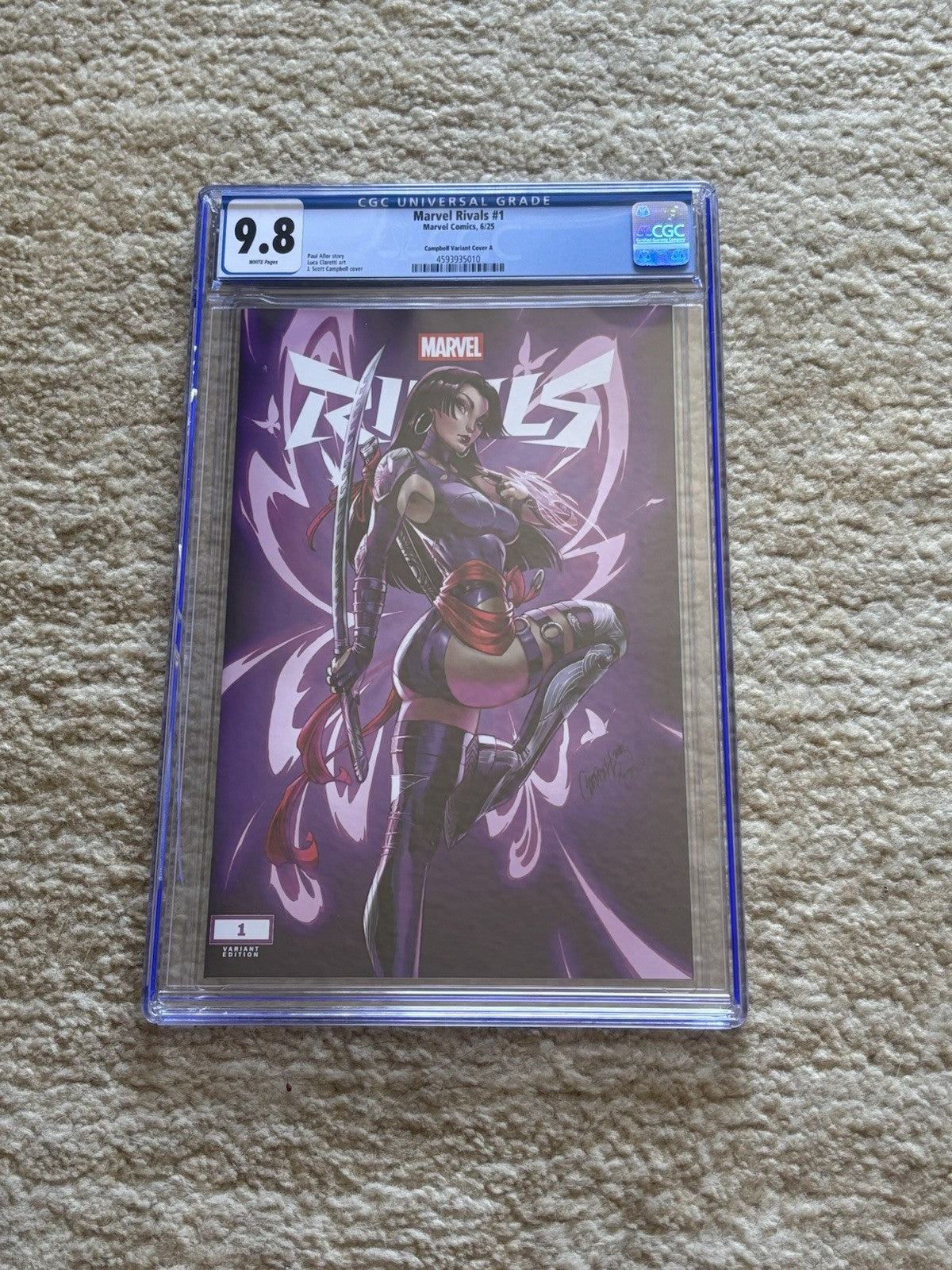 Marvel Rivals #1 [A] JSC Artist EXCLUSIVE Cover A "Psylocke" Unsigned – DeadStock Products